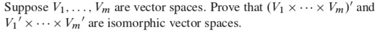 Solved Suppose V1, ..., Vm are vector spaces. Prove that (V1 | Chegg.com