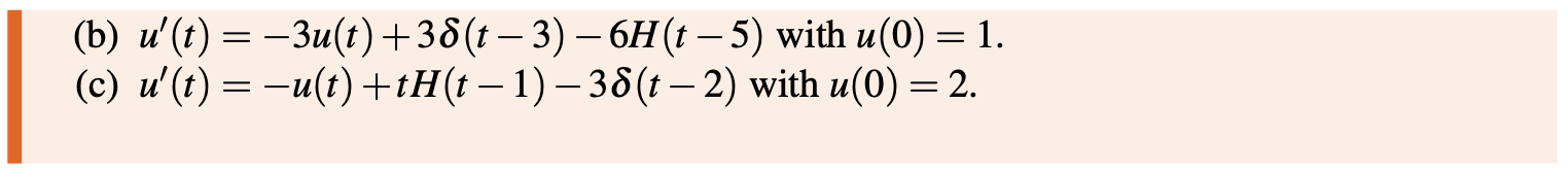 Solved Exercise 5.4.1 Solve the following first-order ODEs | Chegg.com