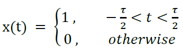 Solved A rectangular pulse is given by Determine the | Chegg.com