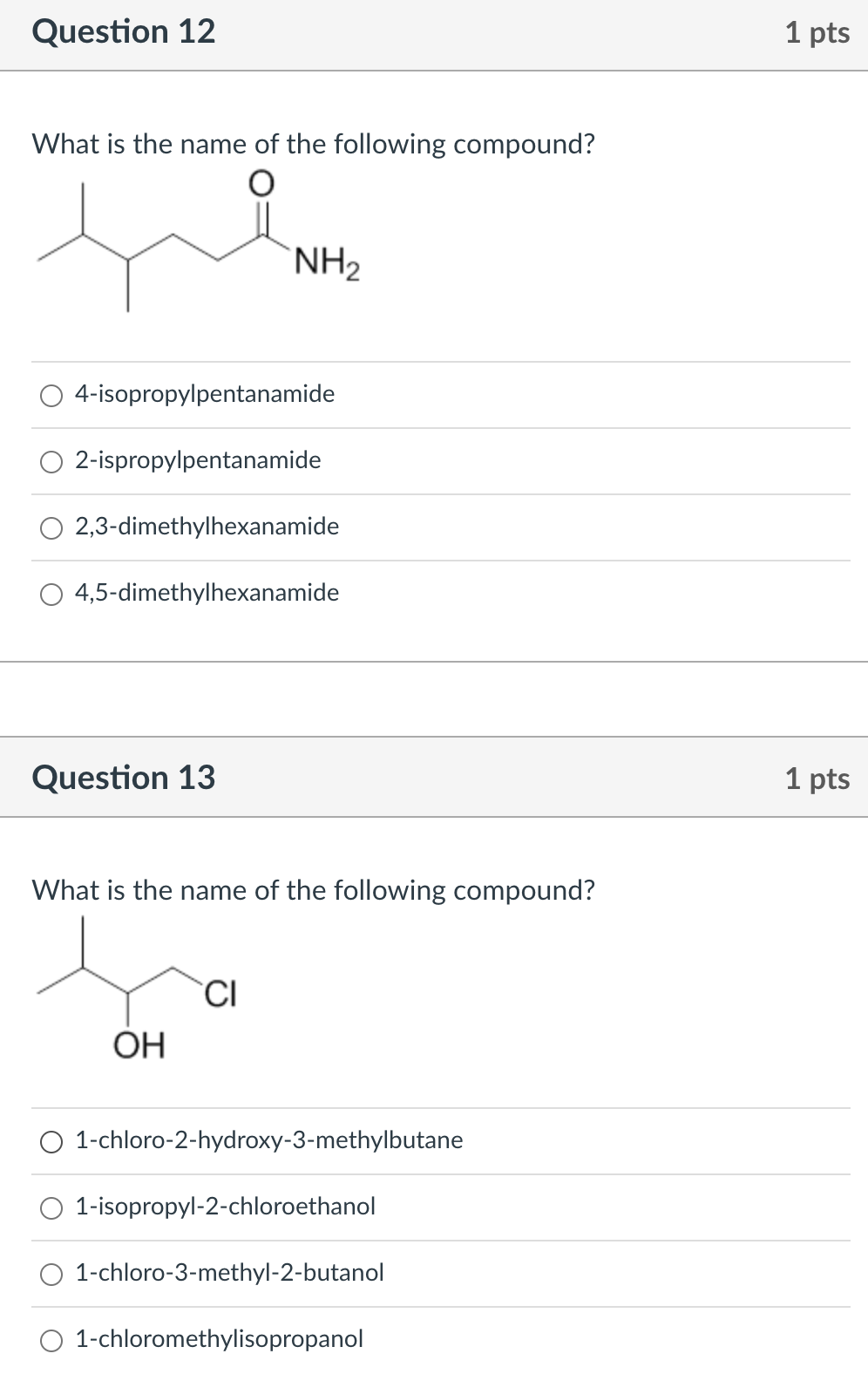 Solved What is the name of the following compound? | Chegg.com