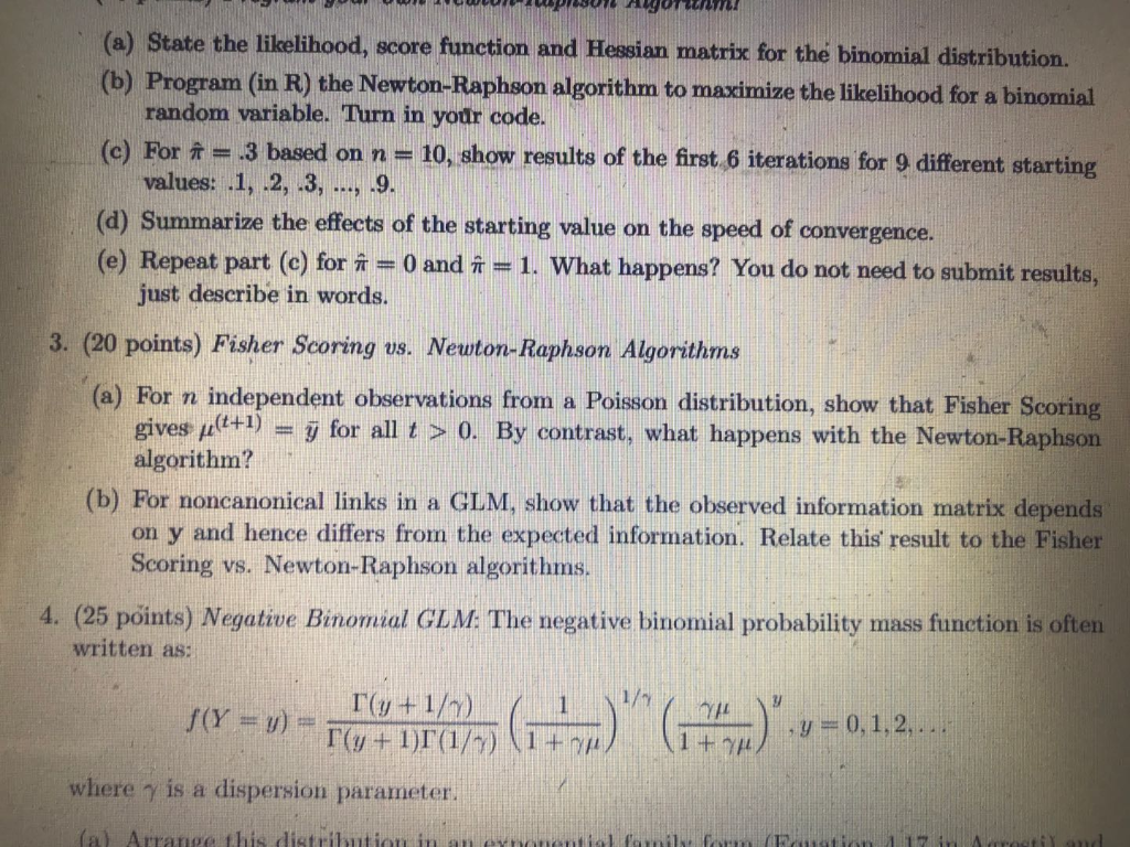 WAPI Huiz (a) State the likelihood, score function | Chegg.com