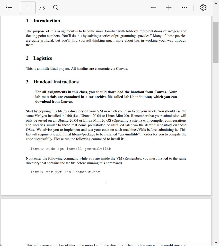 Solved :≡/5Q 1 Introduction The purpose of this assignment | Chegg.com