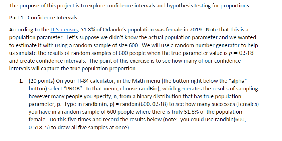 Solved The Purpose Of This Project Is To Explore Confidence