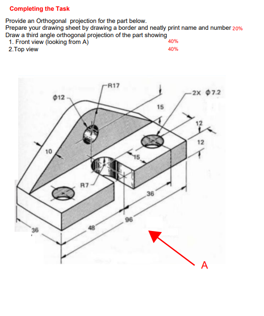Solved Completing the Task Provide an Orthogonal projection | Chegg.com