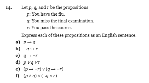 Solved 4. Let p,q, and r be the propositions p : You have | Chegg.com