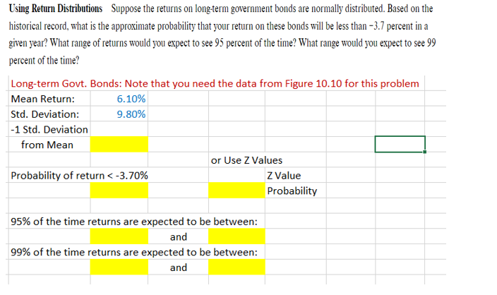 Solved Using Return Distributions Suppose the returns on | Chegg.com