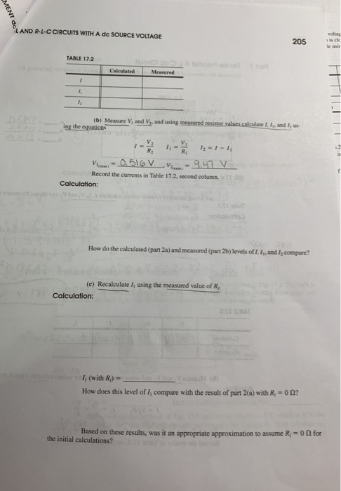 Solved Parallel R-L dc Circuit Construct the circuit of Fig. | Chegg.com