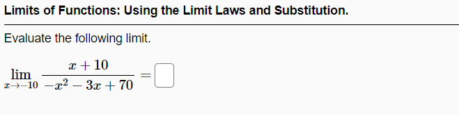 Solved Limits of Functions: Using the Limit Laws and | Chegg.com