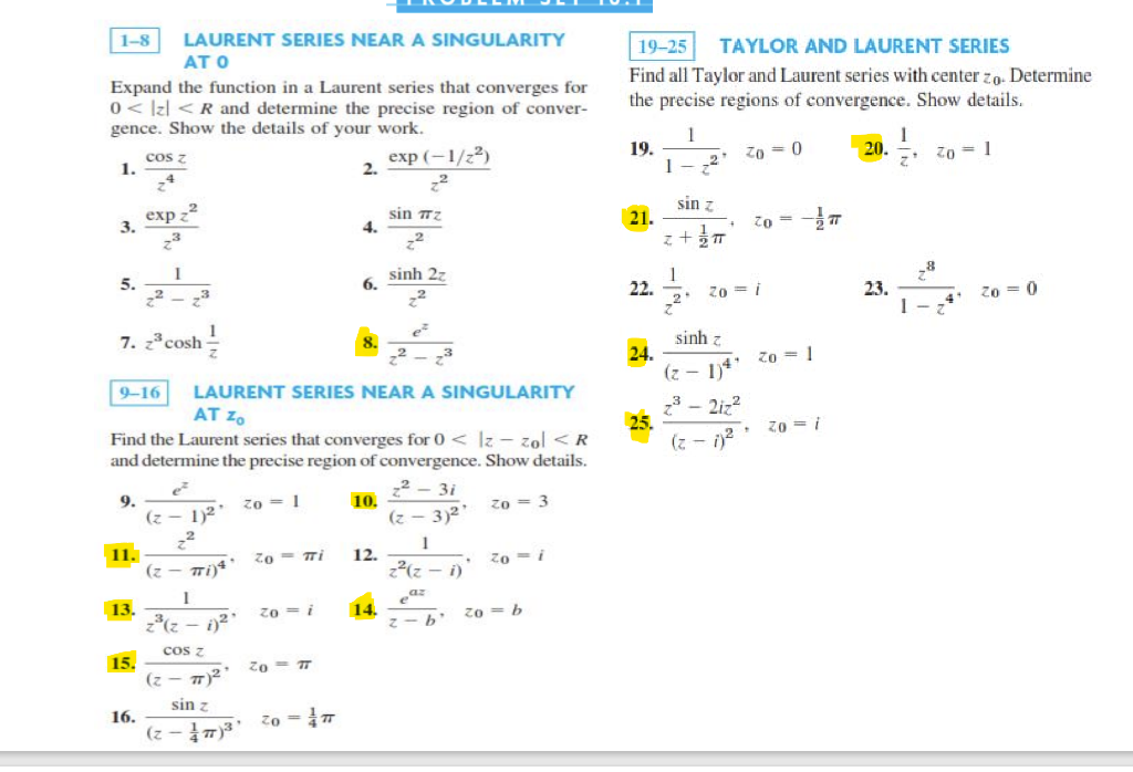 Solved Expand the function in a Laurent series that | Chegg.com