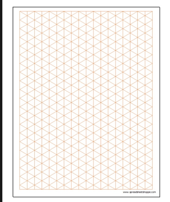 Solved 3) Engineering Drawing (14 points a. Using the | Chegg.com
