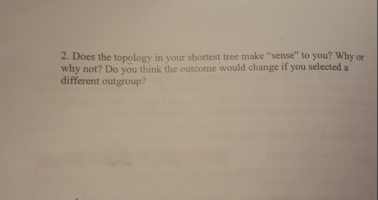 Solved Data Sheet 2: Character State Matrix Taxon Common | Chegg.com