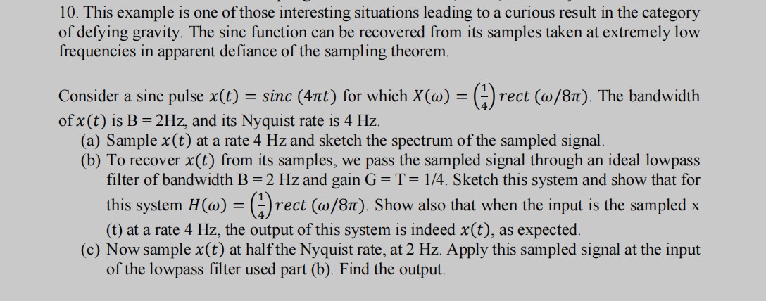 Solved This example is one of those interesting situations | Chegg.com