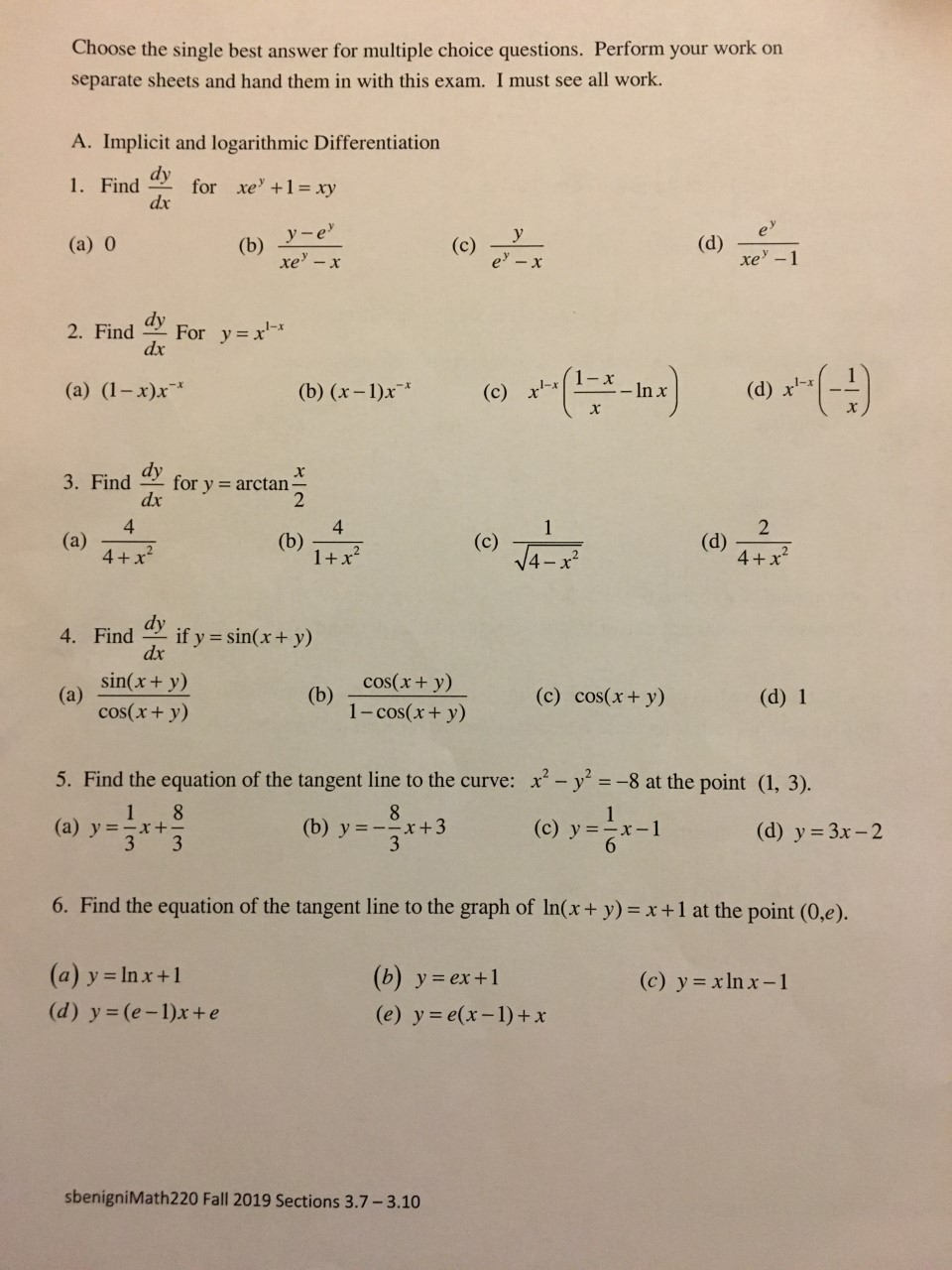 Solved Choose the single best answer for multiple choice | Chegg.com