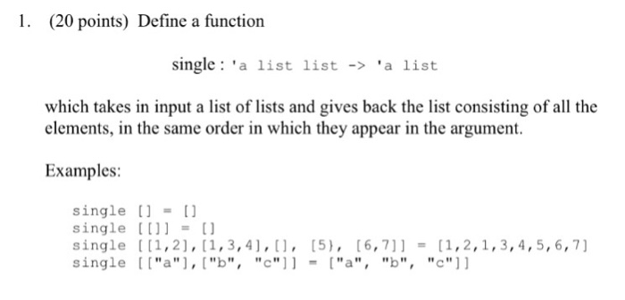 Solved *****Code using SML**** please answer this question | Chegg.com