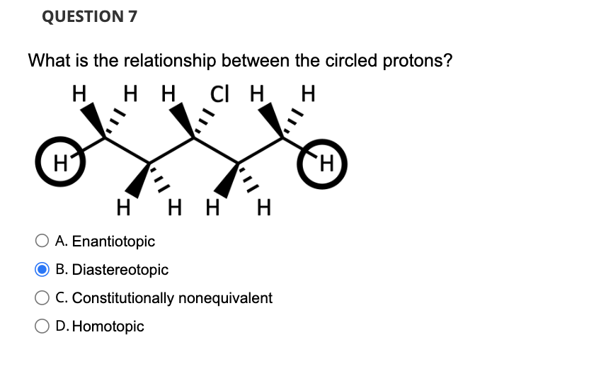 Solved What is the relationship between the circled protons? | Chegg.com