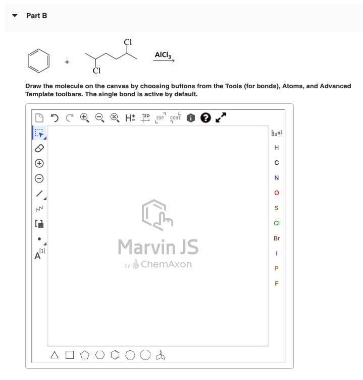 Solved AlCl3 Draw the molecule on the canvas by choosing | Chegg.com
