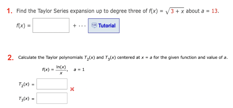 Solved 1. Find the Taylor Series expansion up to degree | Chegg.com