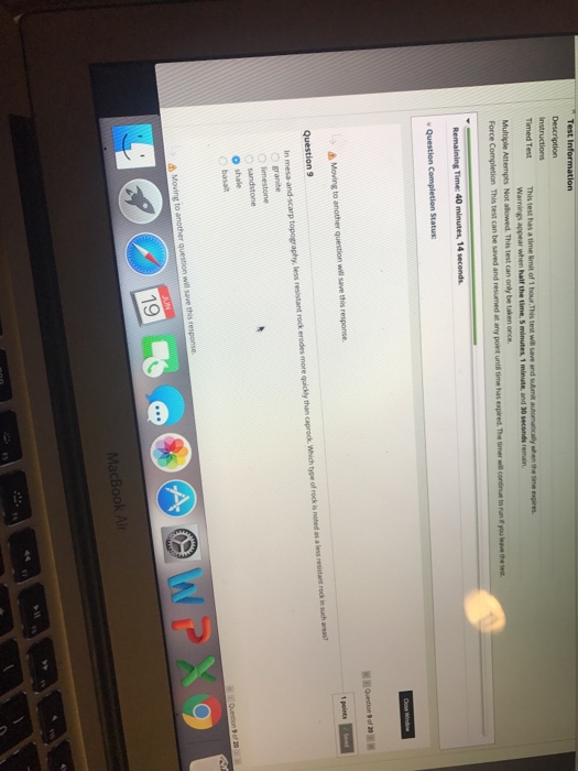 Solved In mesa-and-scarp topography, less resistant rock | Chegg.com