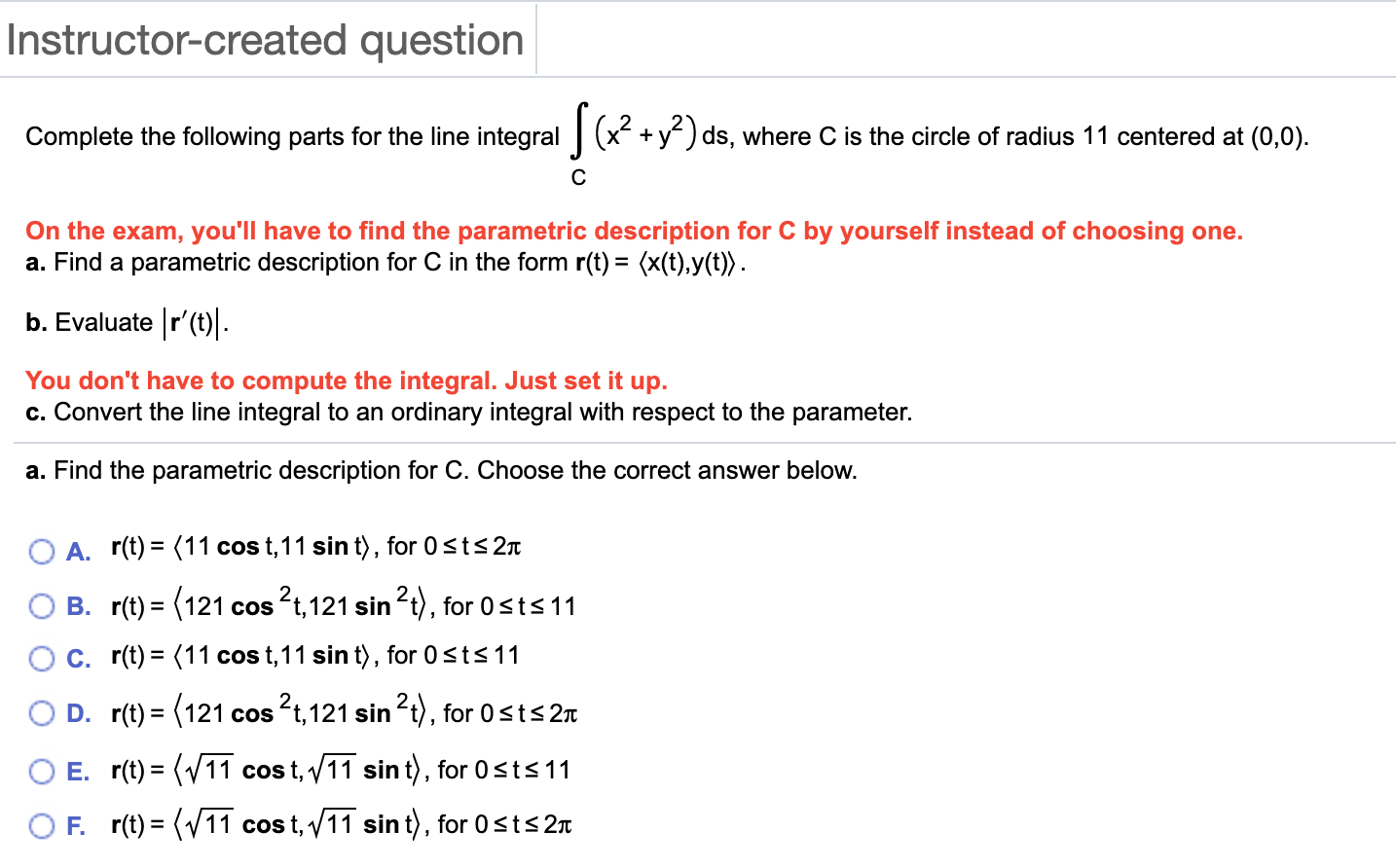 Solved Instructor-created question Complete the following | Chegg.com