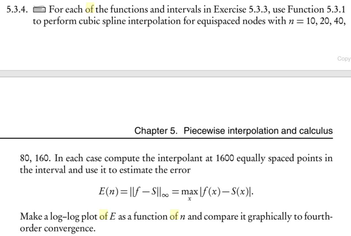 5.3.4. C For each of the functions and intervals in | Chegg.com