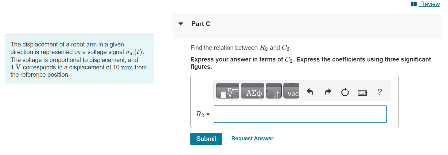 Solved The displacement of a robot arm in a given Find the | Chegg.com