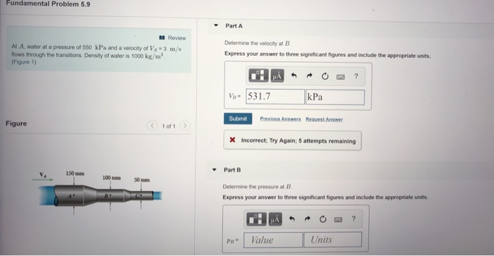 Solved Fundamental Problem 5.9 Part A Review Determine the | Chegg.com
