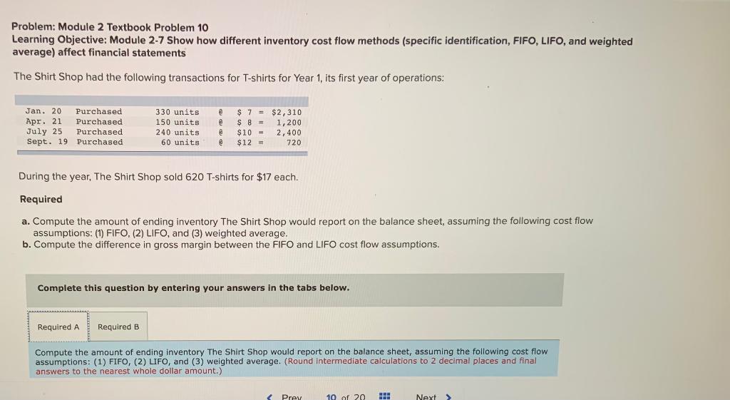 Solved Problem: Module 2 Textbook Problem 10 Learning | Chegg.com