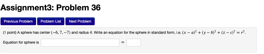 Solved Assignment3: Problem 36 Previous Problem Problem List | Chegg.com