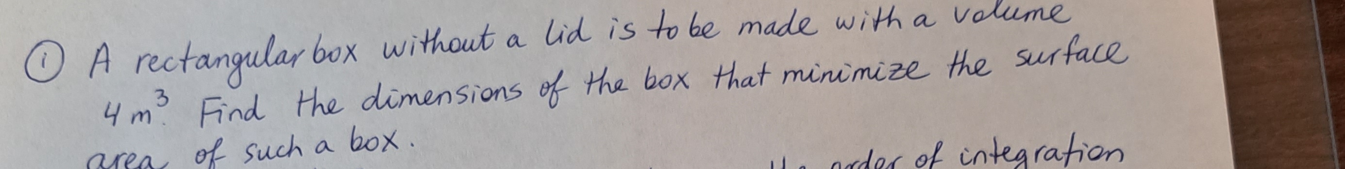 Solved A rectangular box without a lid is to be made with a | Chegg.com