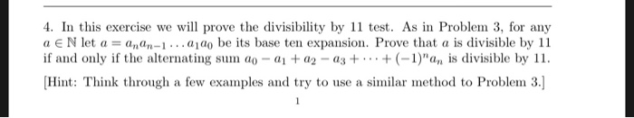 Solved 4. In this exercise we will prove the divisibility by | Chegg.com
