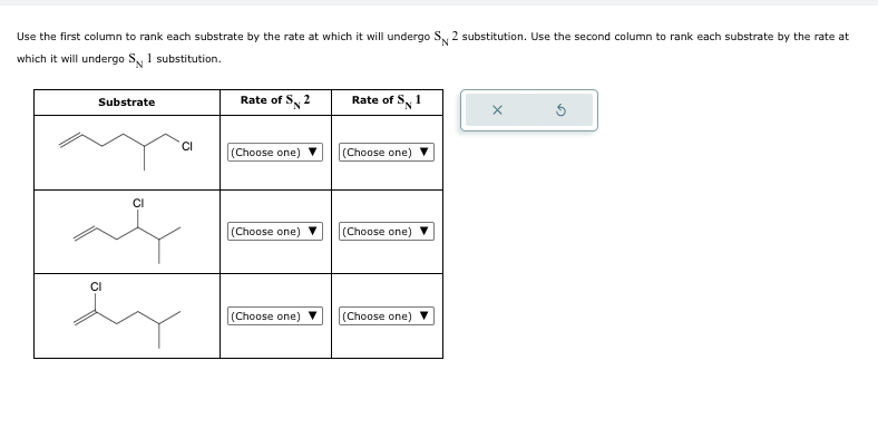 Solved Use the first column to rank each substrate by the | Chegg.com