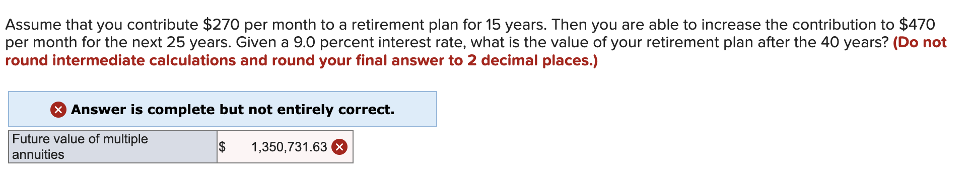 Solved Assume that you contribute $270 per month to a | Chegg.com