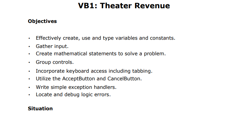 In VISUAL BASIC please. 1. The form must be | Chegg.com