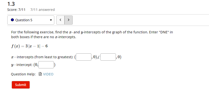 Solved For the following exercise, find the x - and | Chegg.com