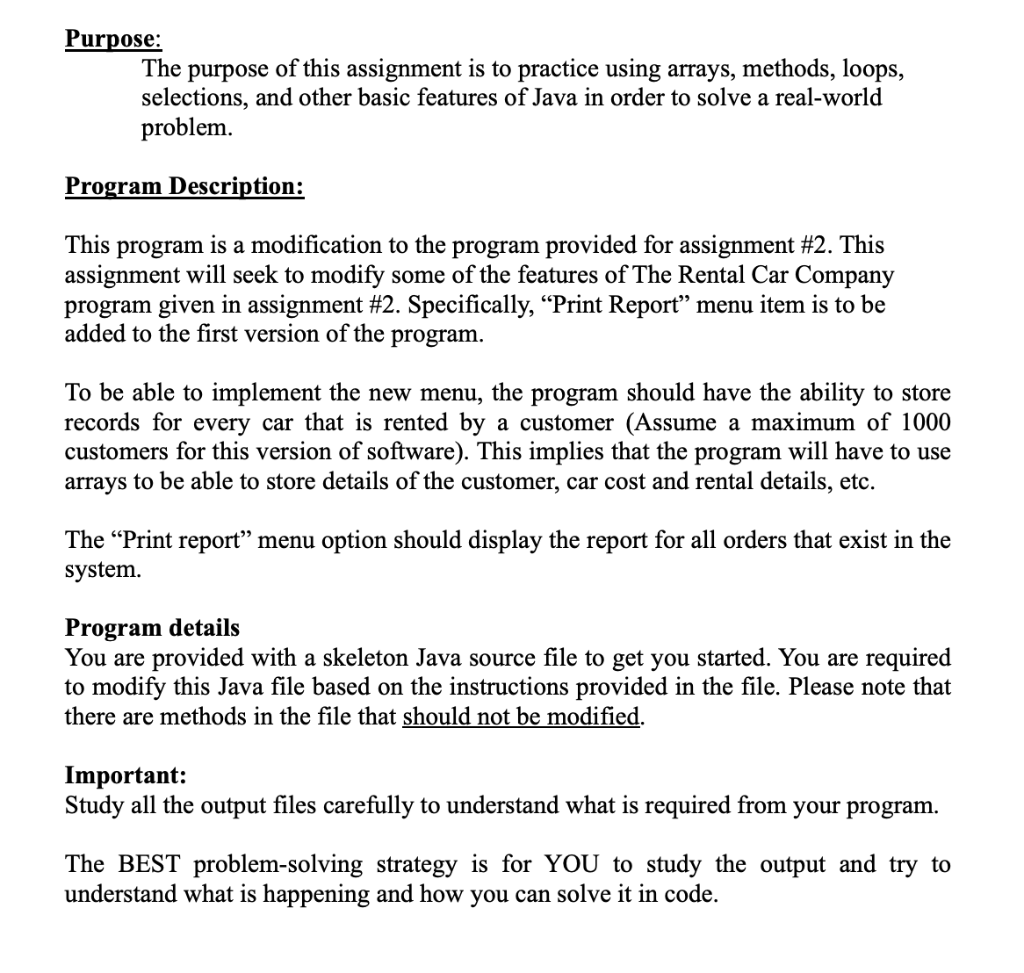 Solved Arrays, methods, loops, selections using Java | Chegg.com