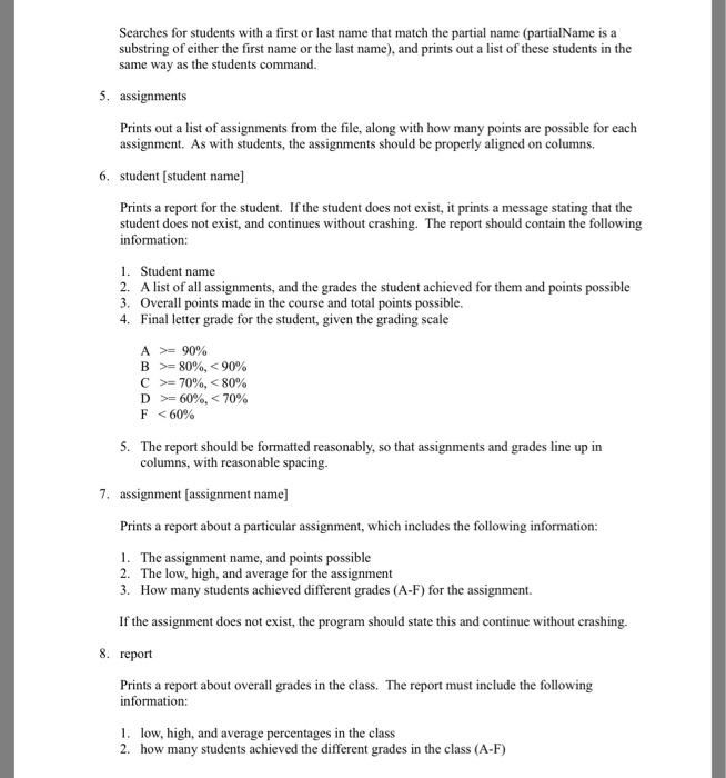 Solved Program: Grade Stats In this program you will create | Chegg.com