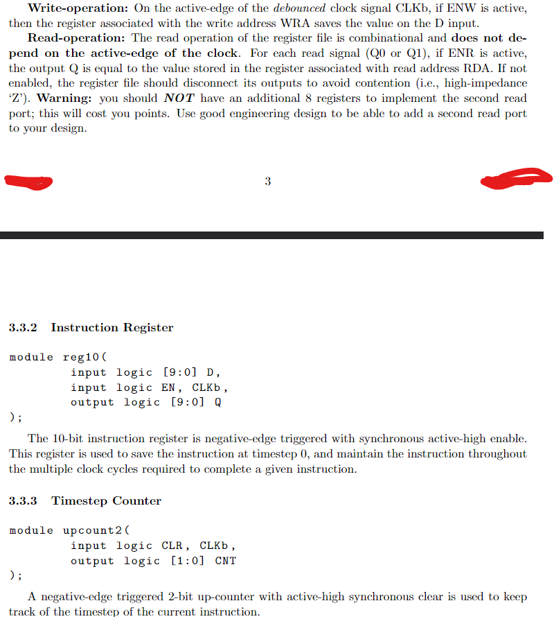 3.1 Processor Overview You will build the processor | Chegg.com