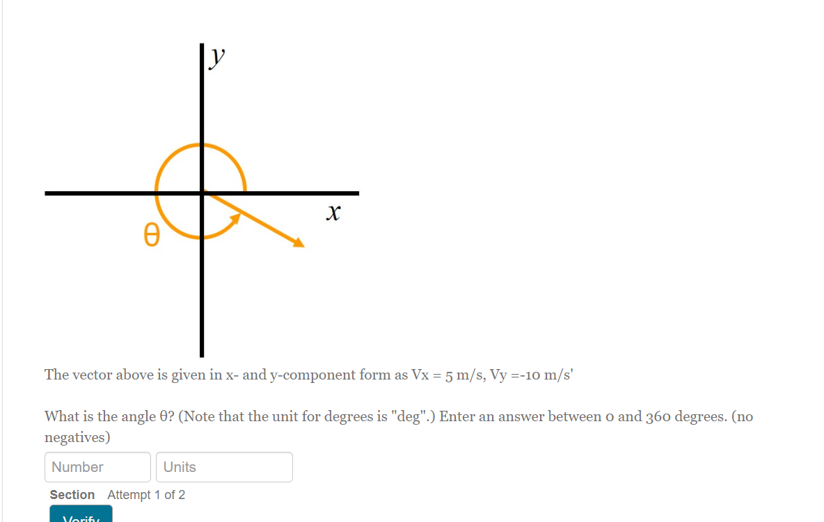 Solved The vector above is given in x - ﻿and y-component | Chegg.com