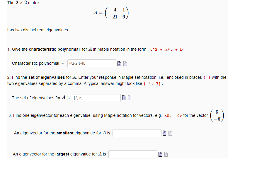 Solved I get equations (-9x_1+x_2 = 0) and (-21x_1+x_2 = 0), | Chegg.com