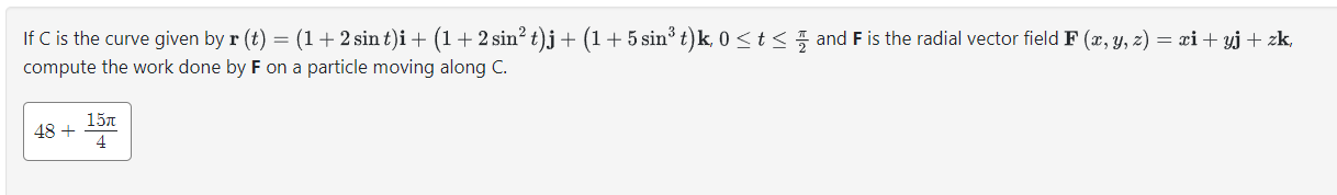 Solved If C is the curve given by | Chegg.com