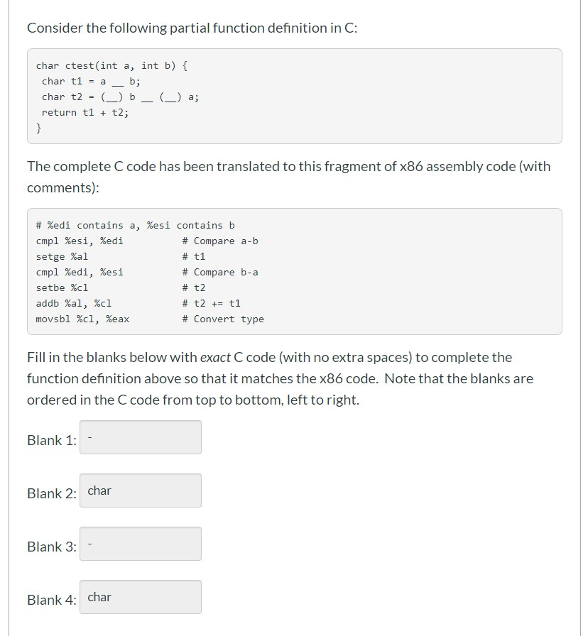 Solved Consider the following partial function definition in | Chegg.com