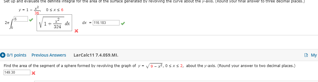 Solved Set up and evaluate the definite integral for the | Chegg.com
