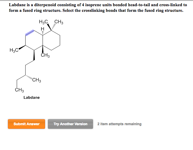 Solved Labdane is a diterpenoid consisting of 4 isoprene | Chegg.com