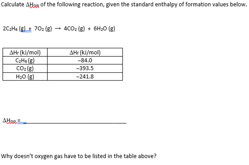 Solved Calculate ΔHx×g ﻿of the following reaction, given the | Chegg.com