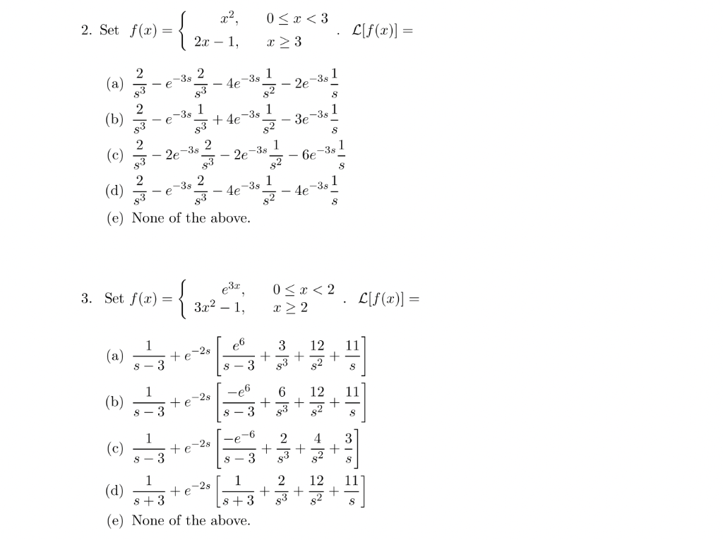 Solved f(x)={x2,2x−1,0≤x
