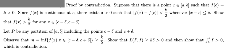 Solved Exercise 5.2.5: Let f:[a,b]→R be a continuous | Chegg.com