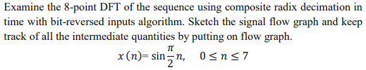 Solved Examine the 8-point DFT of the sequence using | Chegg.com