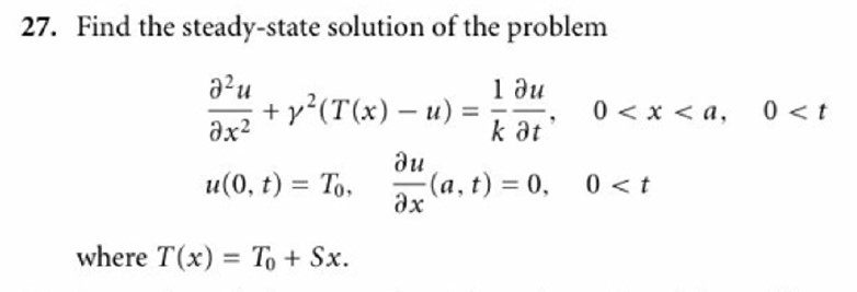 Solved find the steady-state solution, the associated | Chegg.com