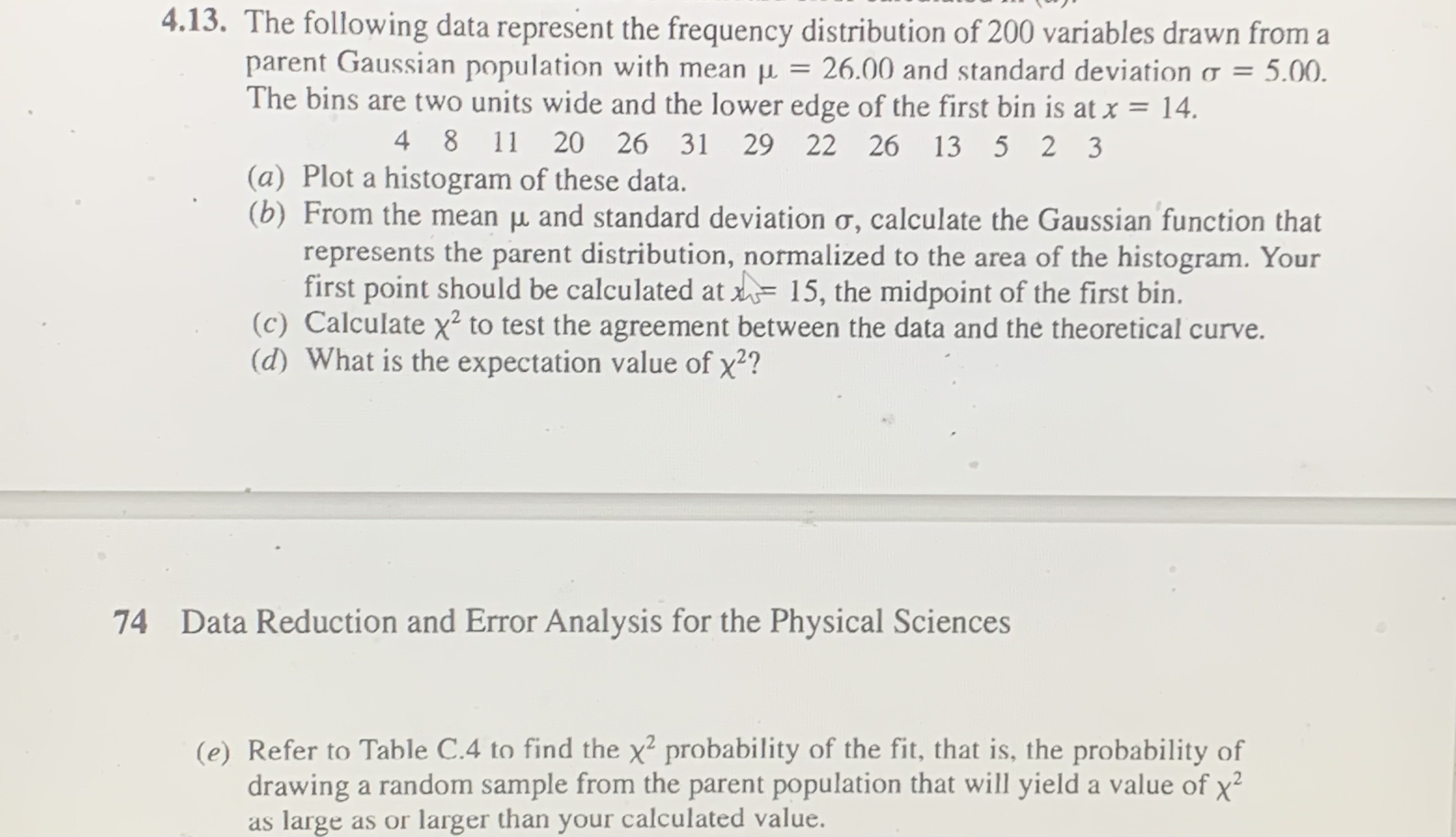 Solved 4.13. The following data represent the frequency | Chegg.com