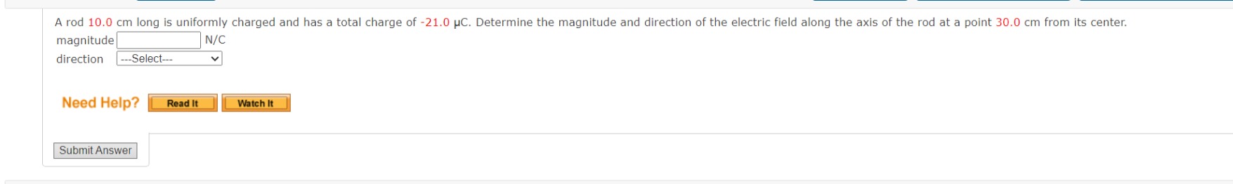 Solved magnitude /C directionNeed Help? | Chegg.com